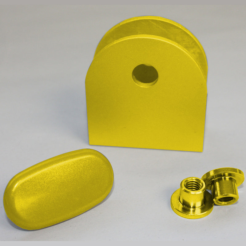 Fascia bracket pack (3nr) Hanley - 12mm (Yellow)